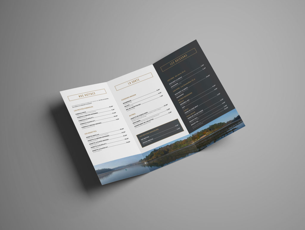 Cartes de restaurant - Chez Jacky - Com un poisson