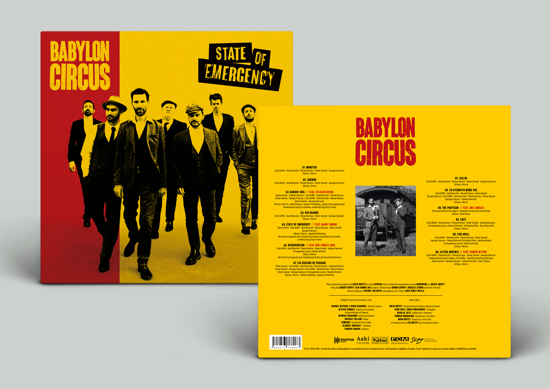 BABYLON CIRCUS - State of emergency - Artwork - Graphiste freelance